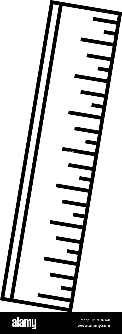 ruler icon illustrated in vector on white background Stock Vector Image ...