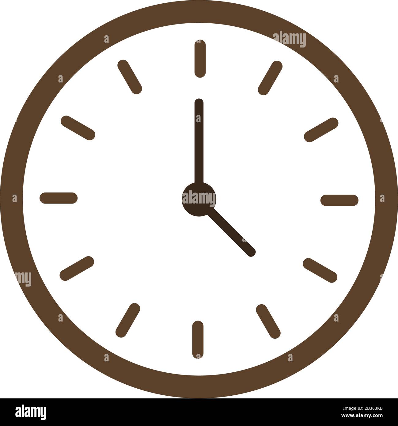 clock icon illustrated on white background Stock Vector Image & Art - Alamy