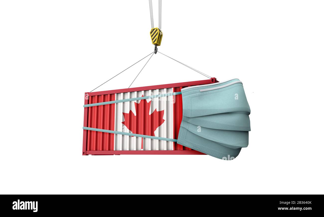 Canadian flag mask Cut Out Stock Images & Pictures - Alamy