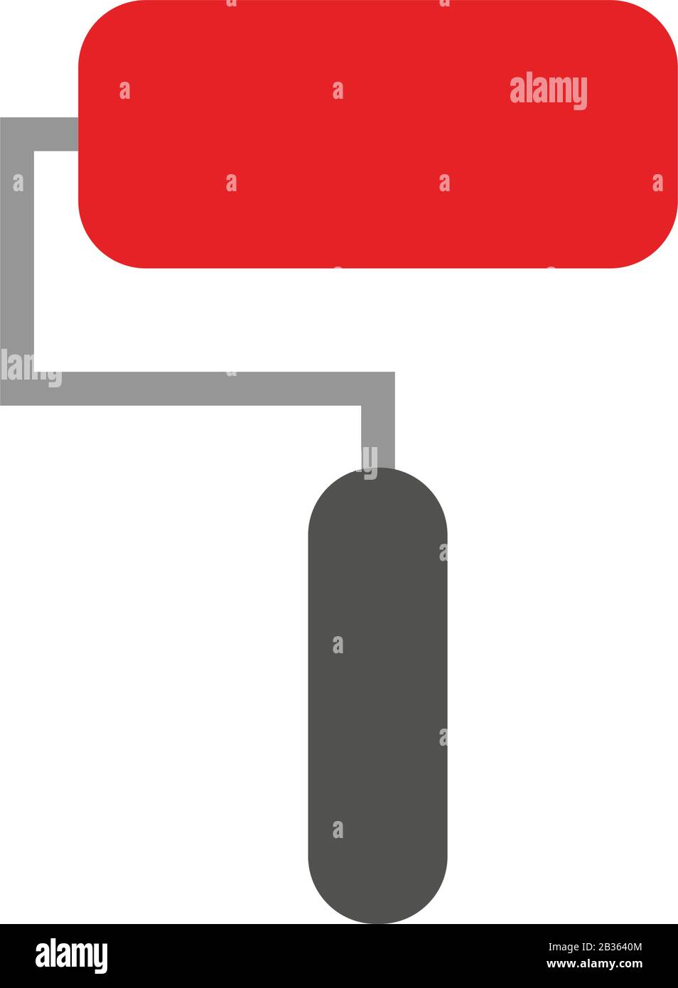 roller icon illustrated in vector on white background Stock Vector ...