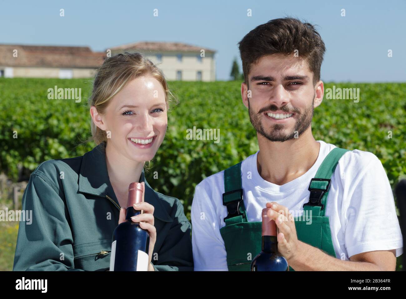 Workers on vineyard holding hi-res stock photography and images - Alamy