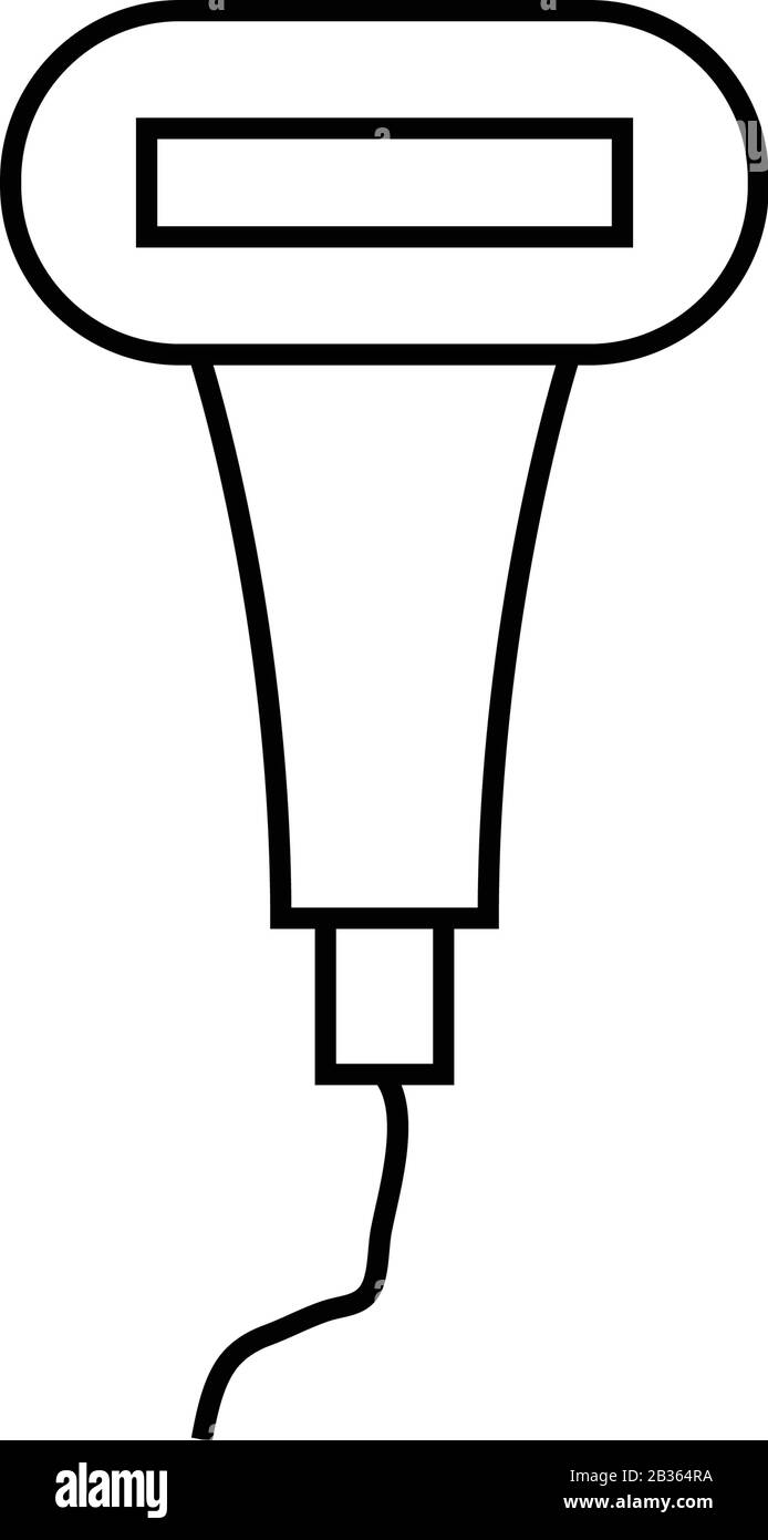 barcode scanner icon illustrated in vector on white background Stock ...