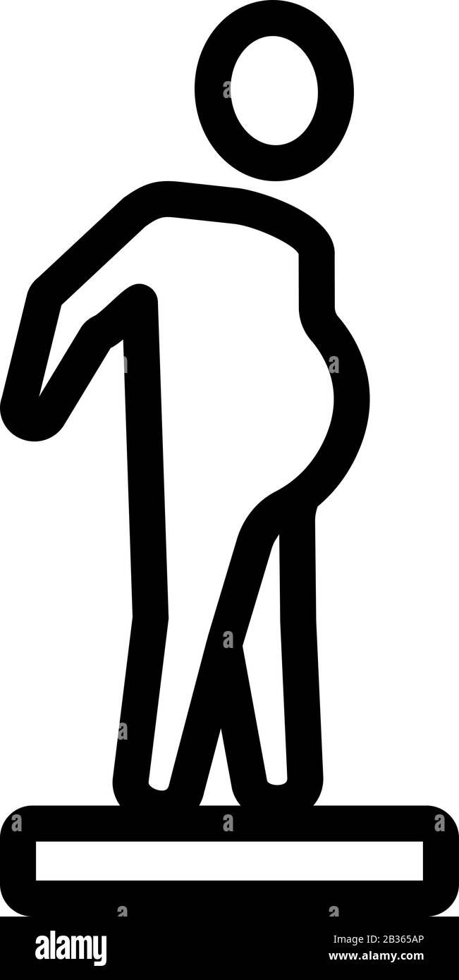 Full man icon vector. Isolated contour symbol illustration Stock Vector ...