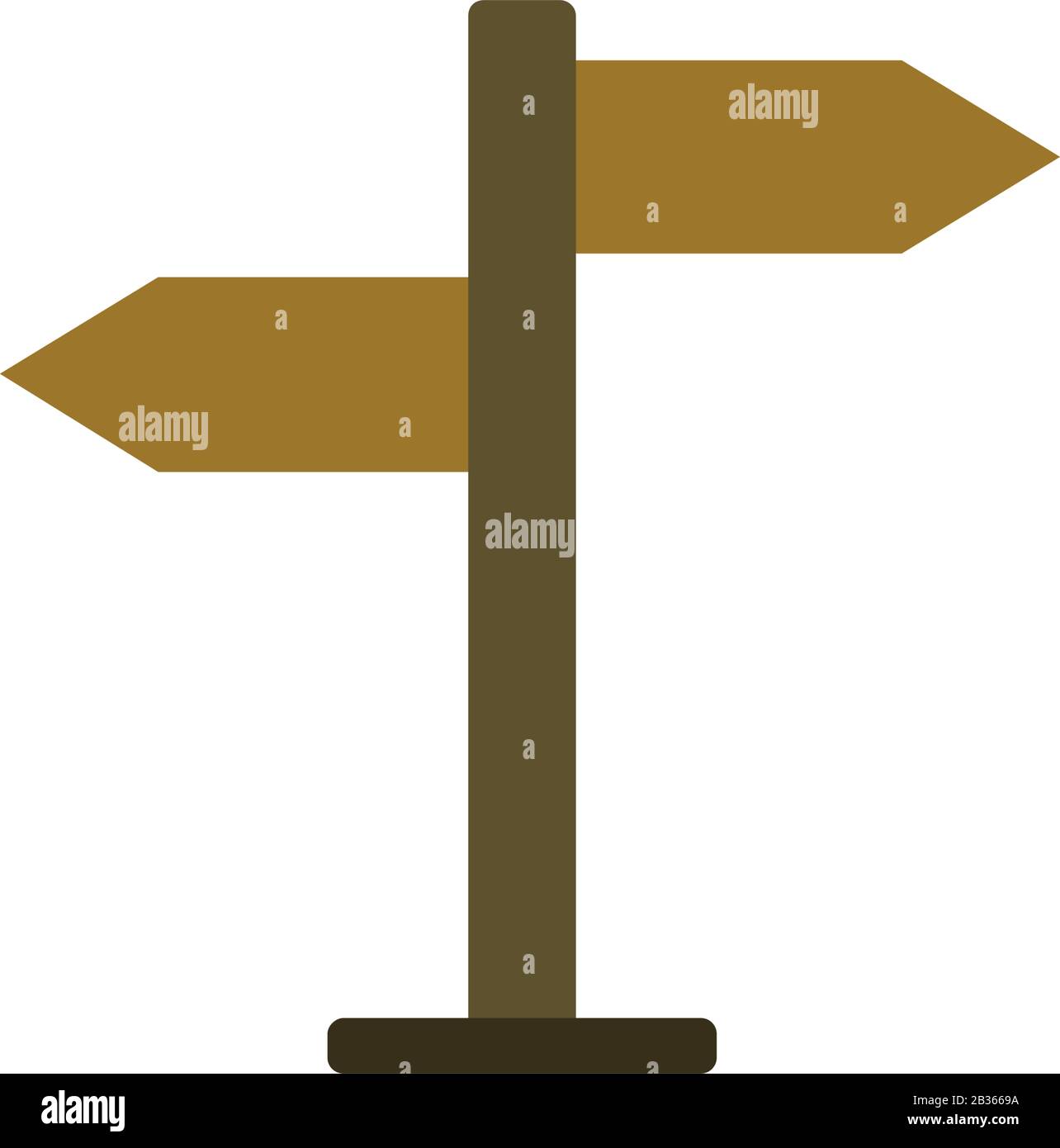 directional signage icon illustrated in vector on white background ...