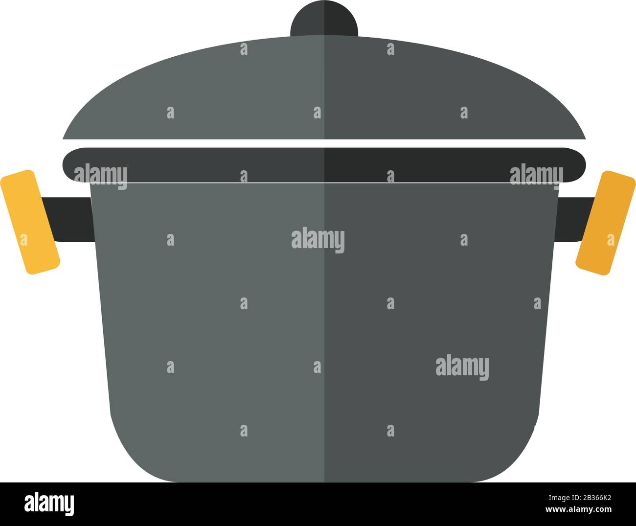 kitchen pot icon illustrated on white background Stock Vector Image ...