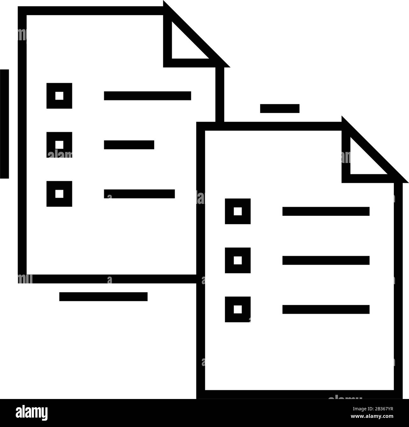 Wish lists line icon, concept sign, outline vector illustration, linear ...