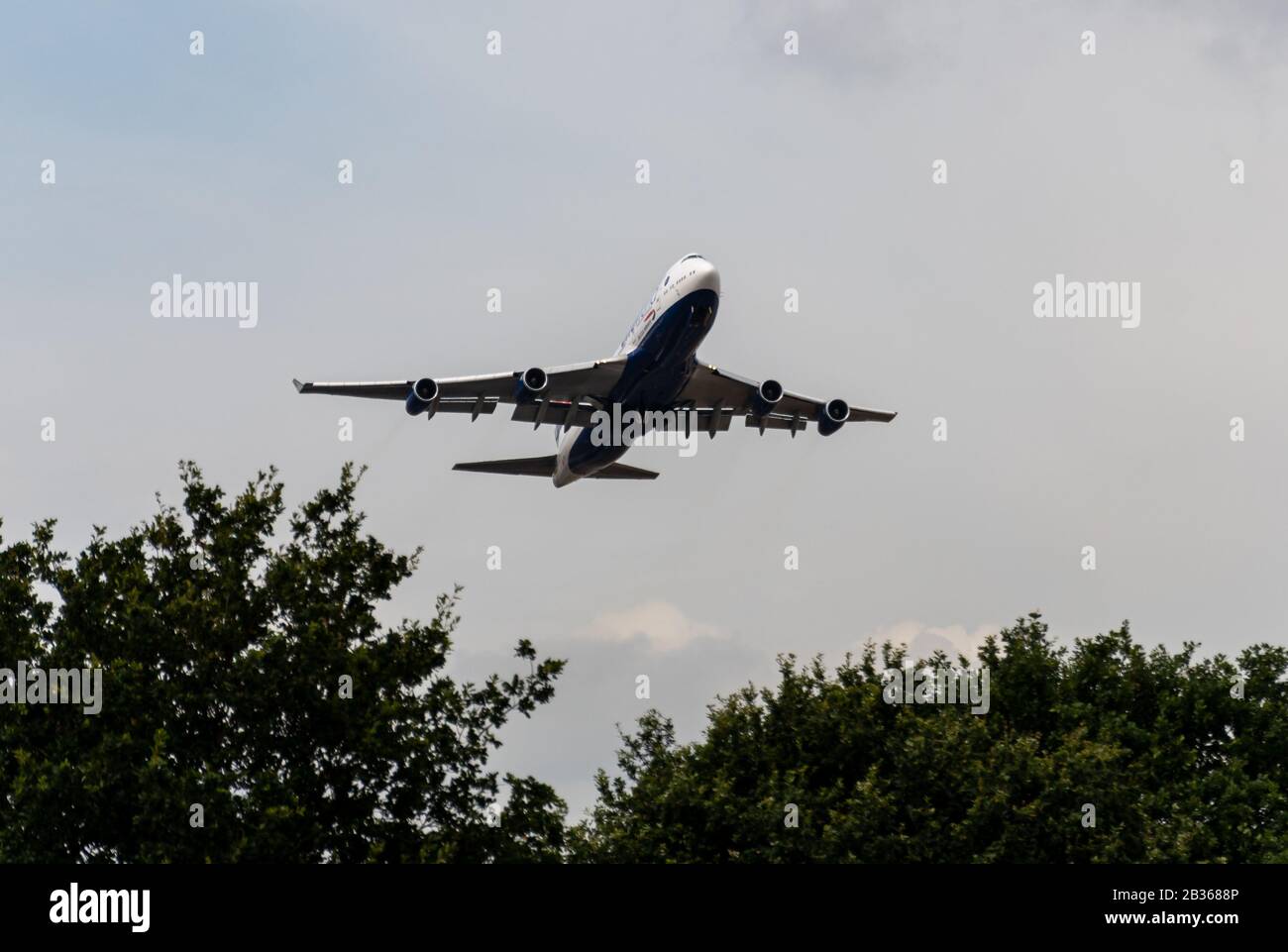 Heathrow, United Kingdom - August 03 2019: British Airways Boeing 747 ...