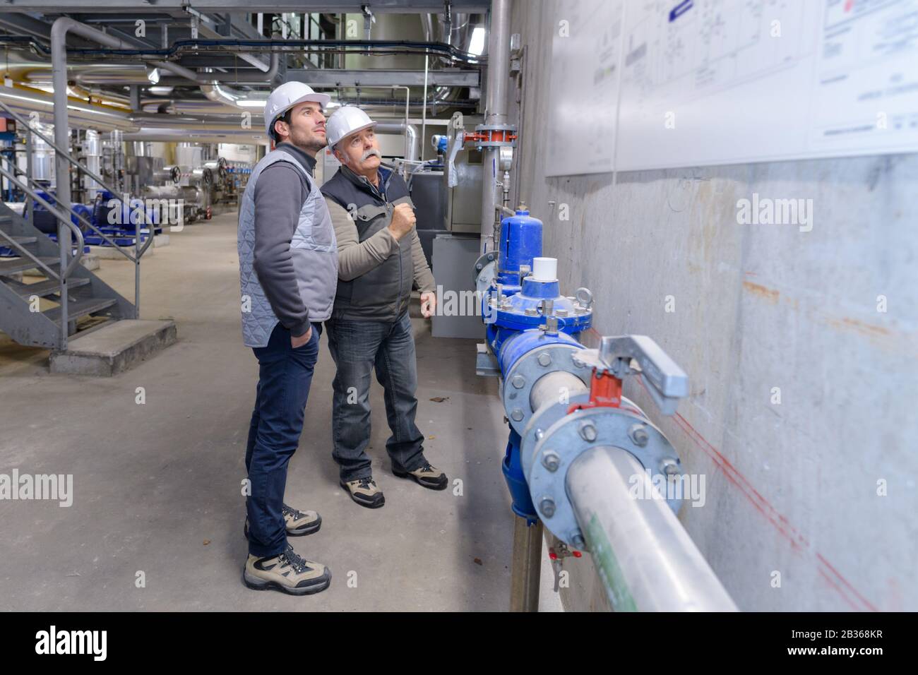 portrait of a workers on pipe plant Stock Photo - Alamy