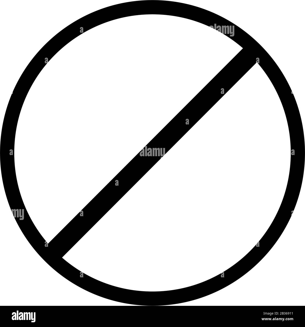 prohibition sign icon illustrated in vector on white background Stock ...