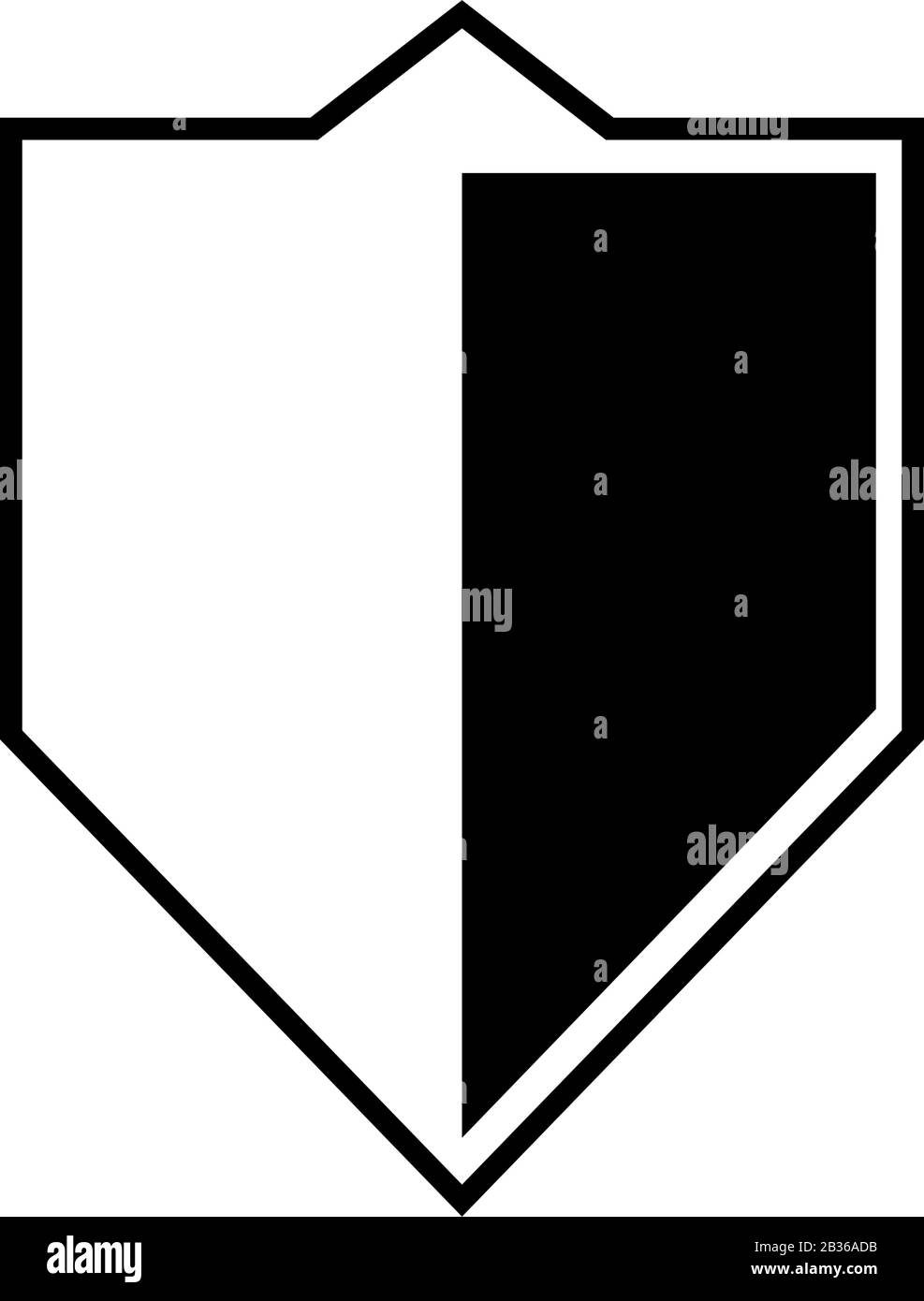 shield icon illustrated in vector on white background Stock Vector ...