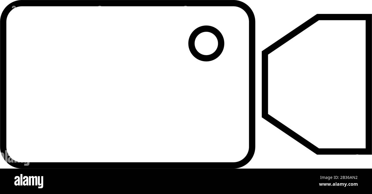 video camera icon illustrated in vector on white background Stock ...