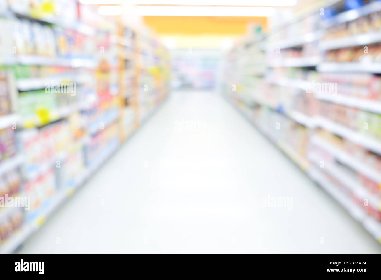 Abstract blurred bokeh shelf supermarket modern trade, Business ...