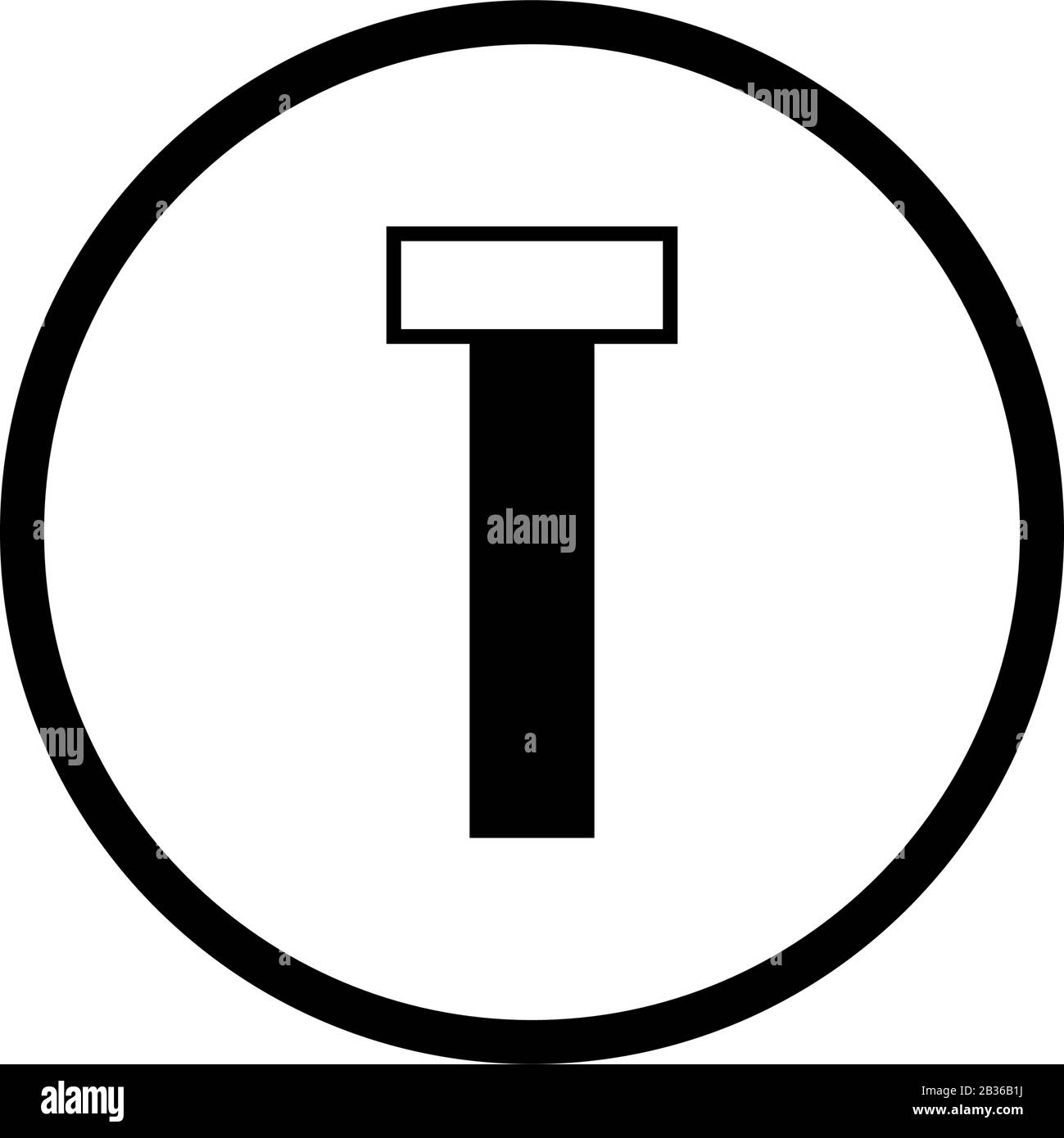 closed road icon illustrated in vector on white background Stock Vector ...