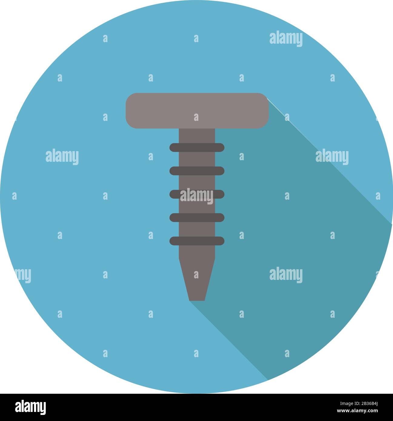 screw icon illustrated in vector on white background Stock Vector Image ...