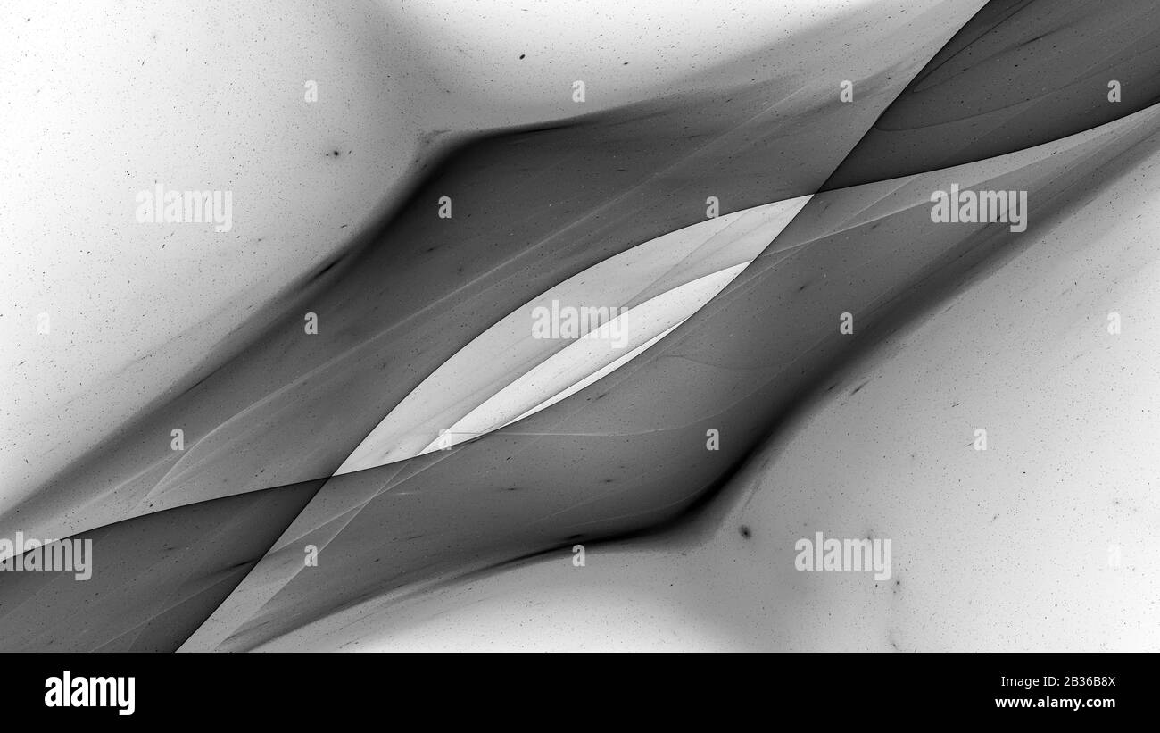 String of dark matter and energy, computer generated black and white ...