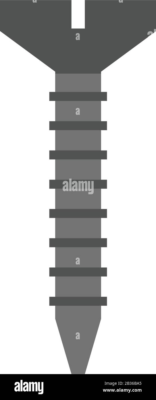 screw icon illustrated in vector on white background Stock Vector Image ...