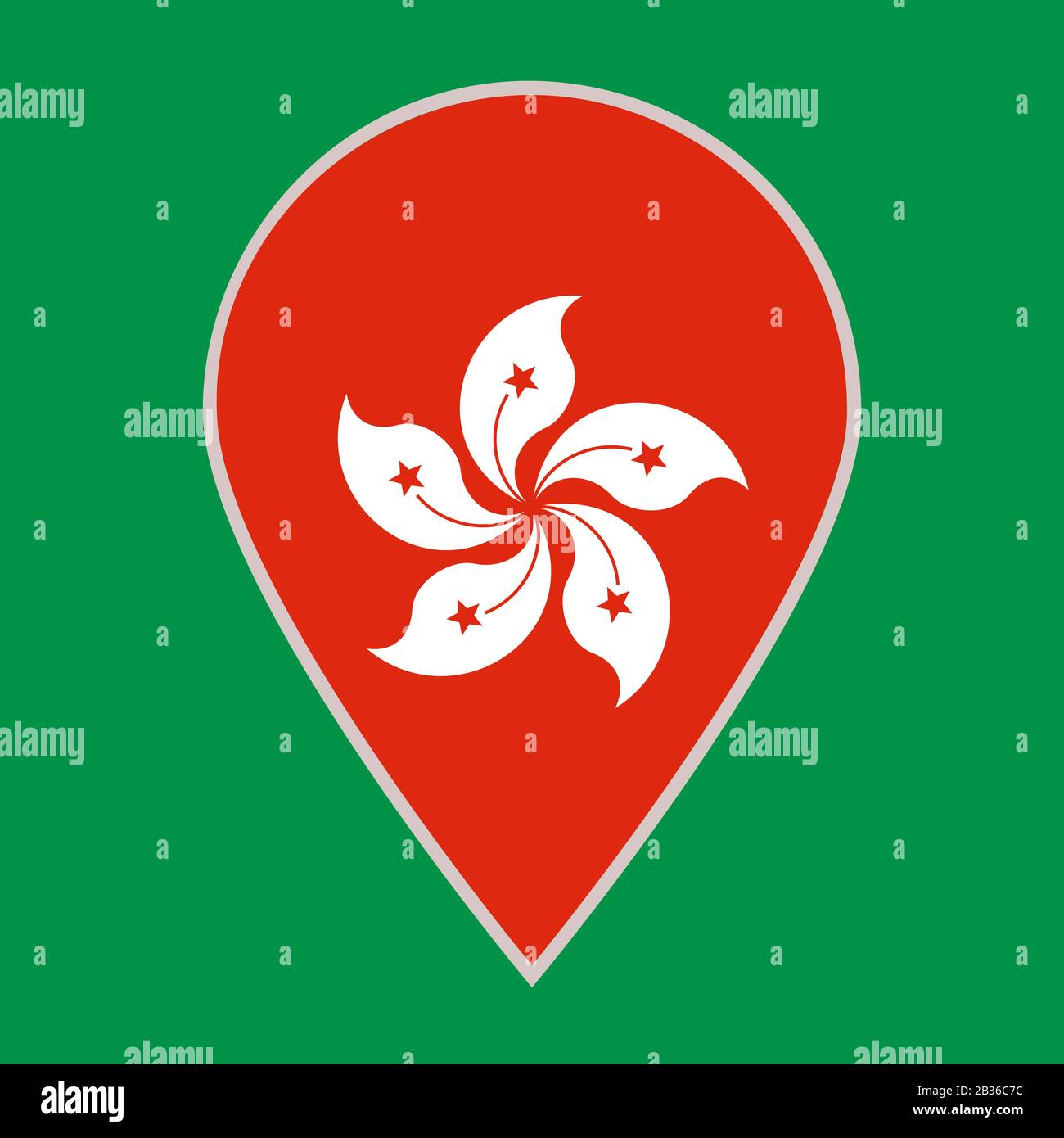 Hong Kong flag icon travel vector Stock Vector Image & Art - Alamy