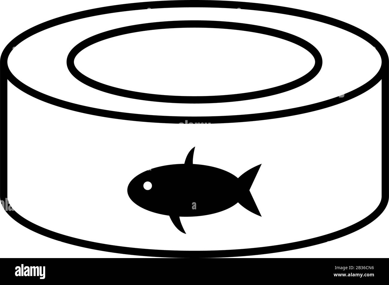 tuna can icon illustrated in vector on white background Stock Vector ...