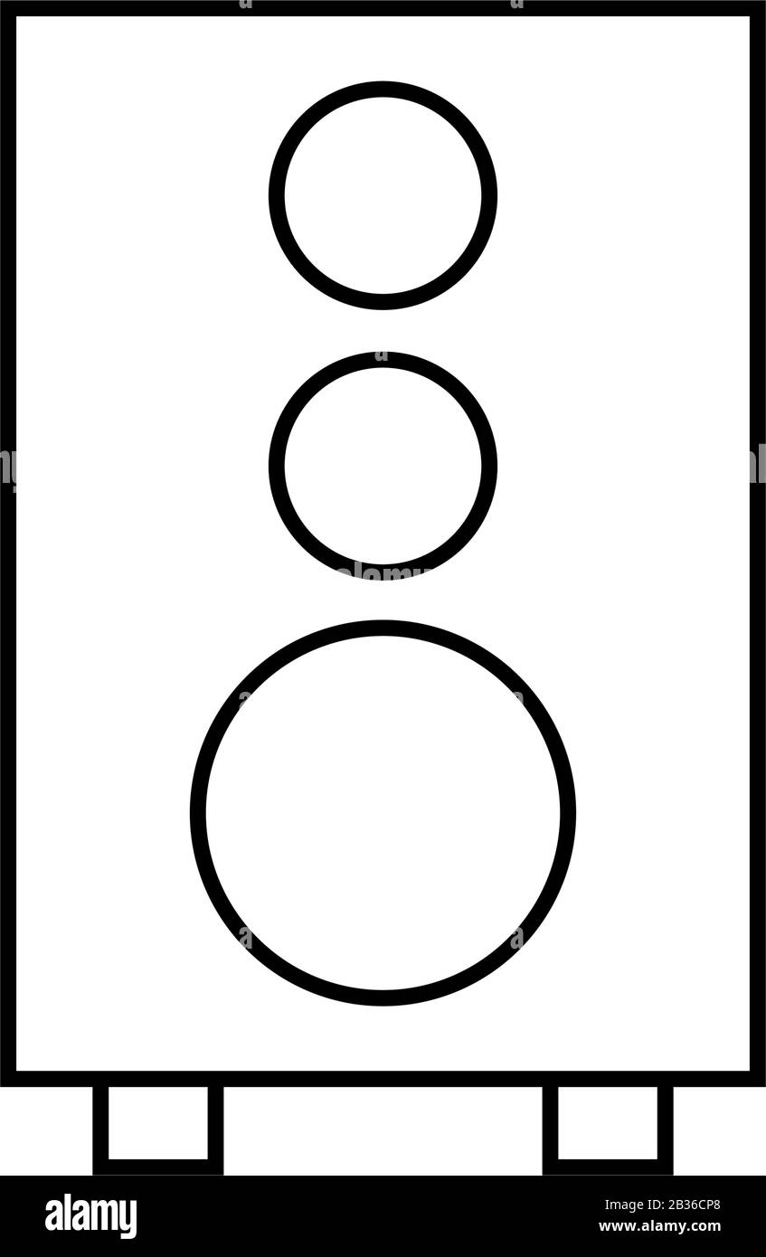 woofer icon illustrated in vector on white background Stock Vector ...