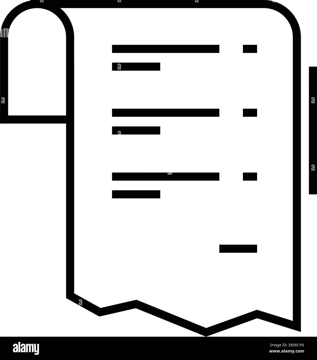 Wish list line icon, concept sign, outline vector illustration, linear ...