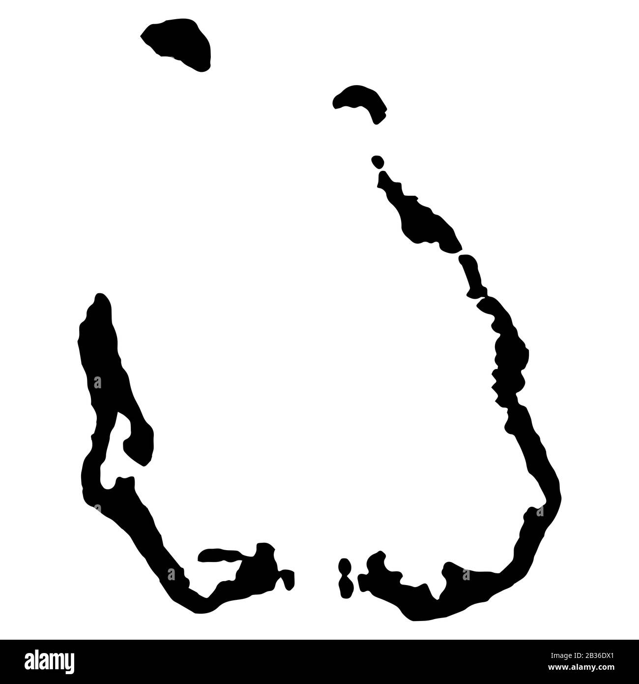 Cocos islands map Black and White Stock Photos & Images - Alamy