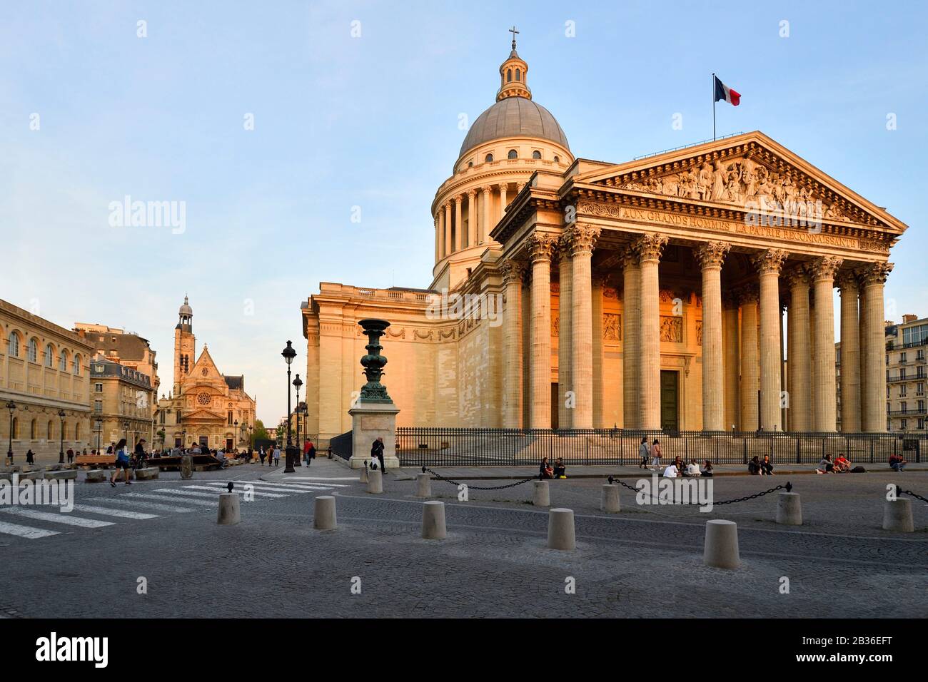 France, Paris, Latin Quarter, Pantheon (1790) neoclassical style ...