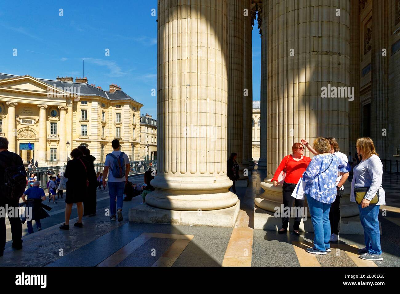 France, Paris, Latin Quarter, Place du Pantheon square, Pantheon (1790 ...