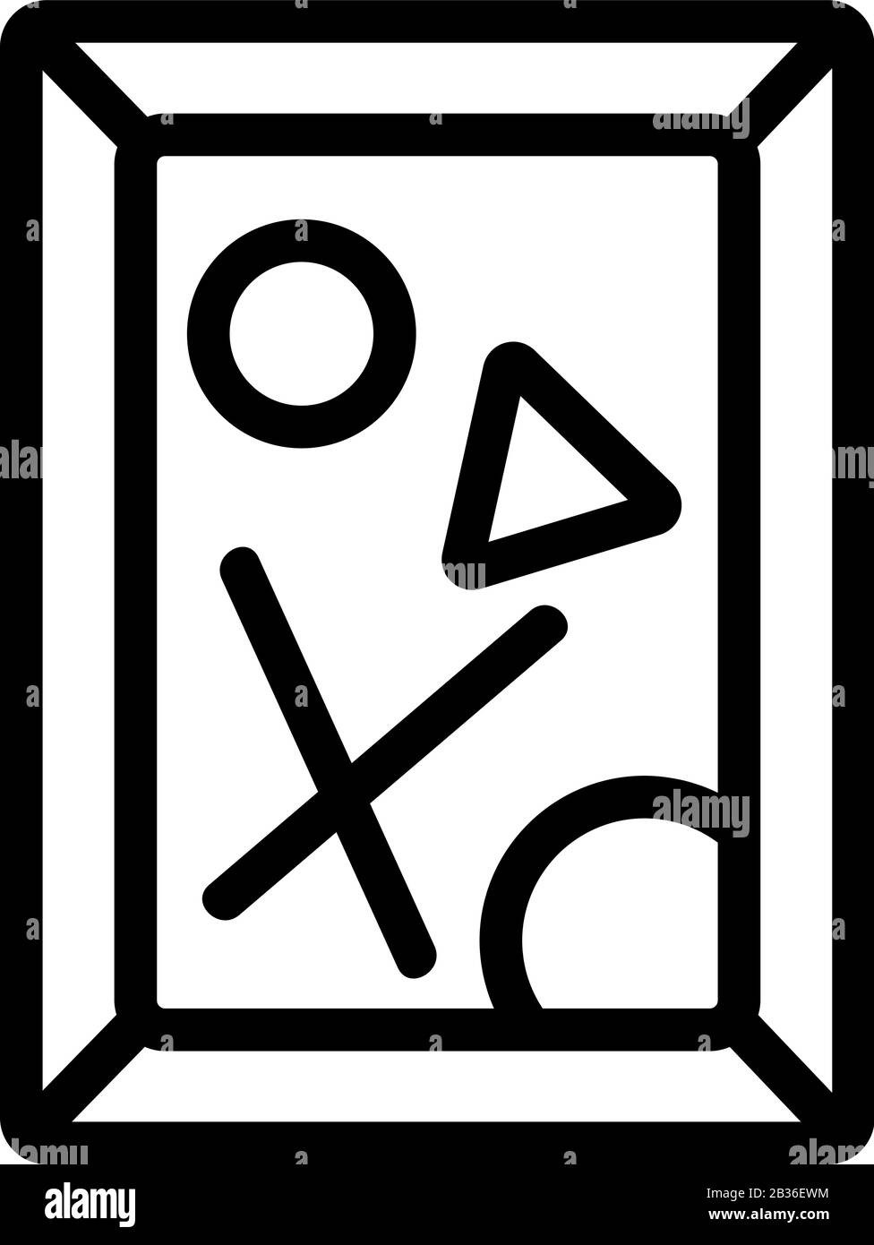 painting, art icon vector. Isolated contour symbol illustration Stock ...