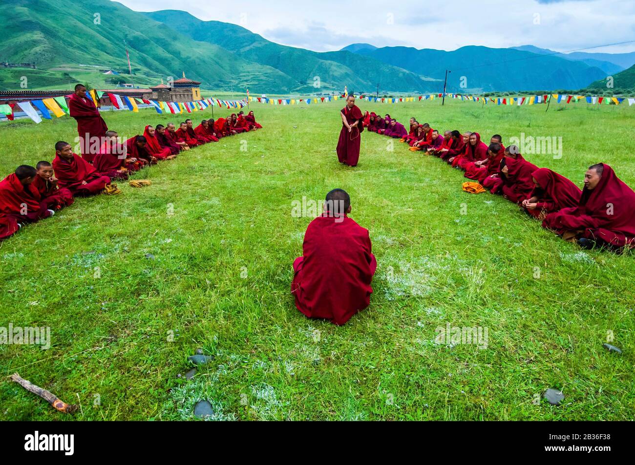 China, Qinghai, Tibet, Amdo, Pema, Banma, Akyong Gya Monastery, Jonang ...