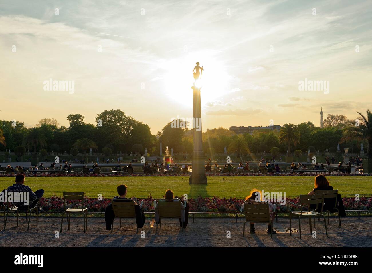 France, Paris, Odeon district, Luxembourg garden Stock Photo - Alamy