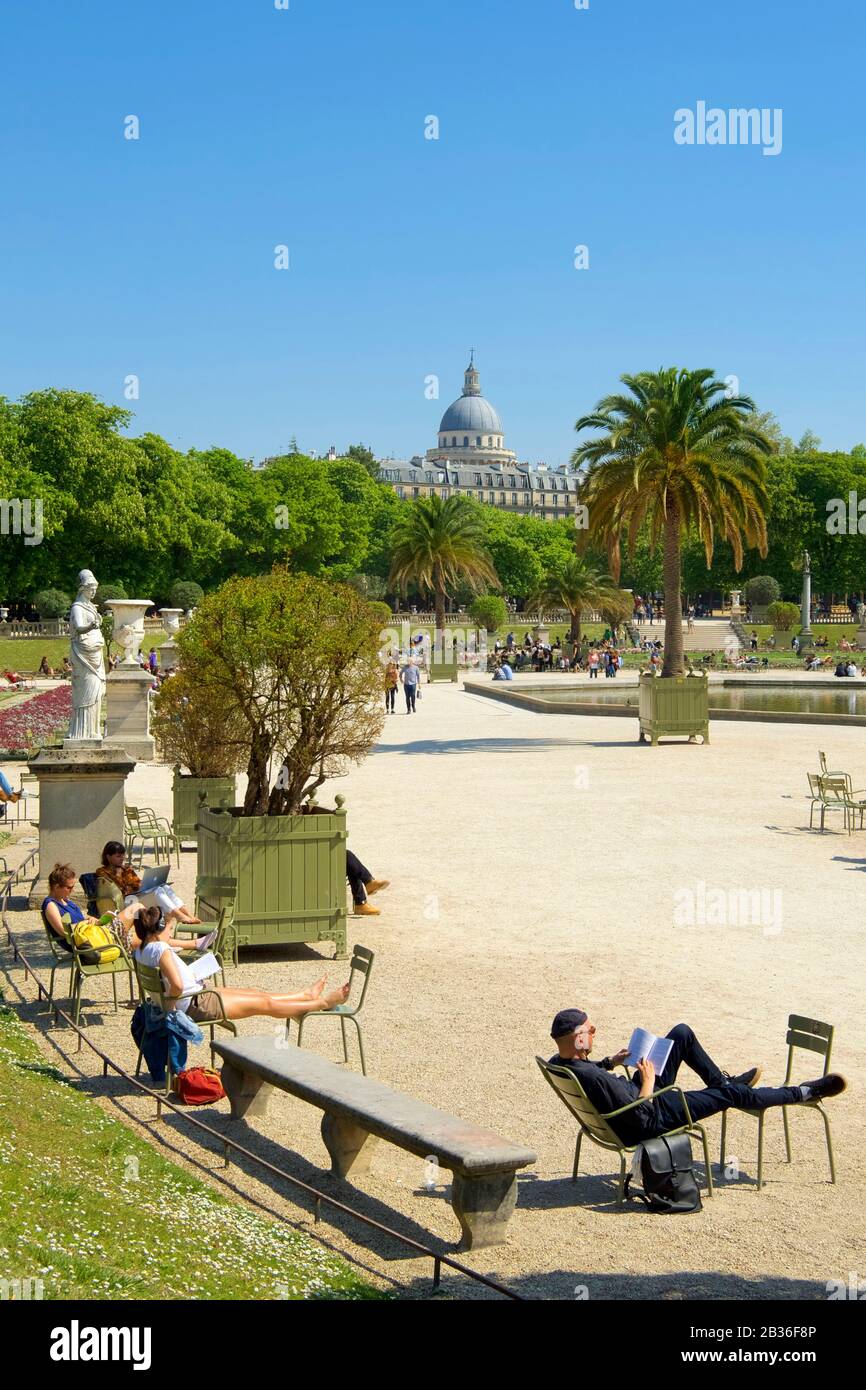 France, Paris, Odeon district, Luxembourg garden Stock Photo - Alamy