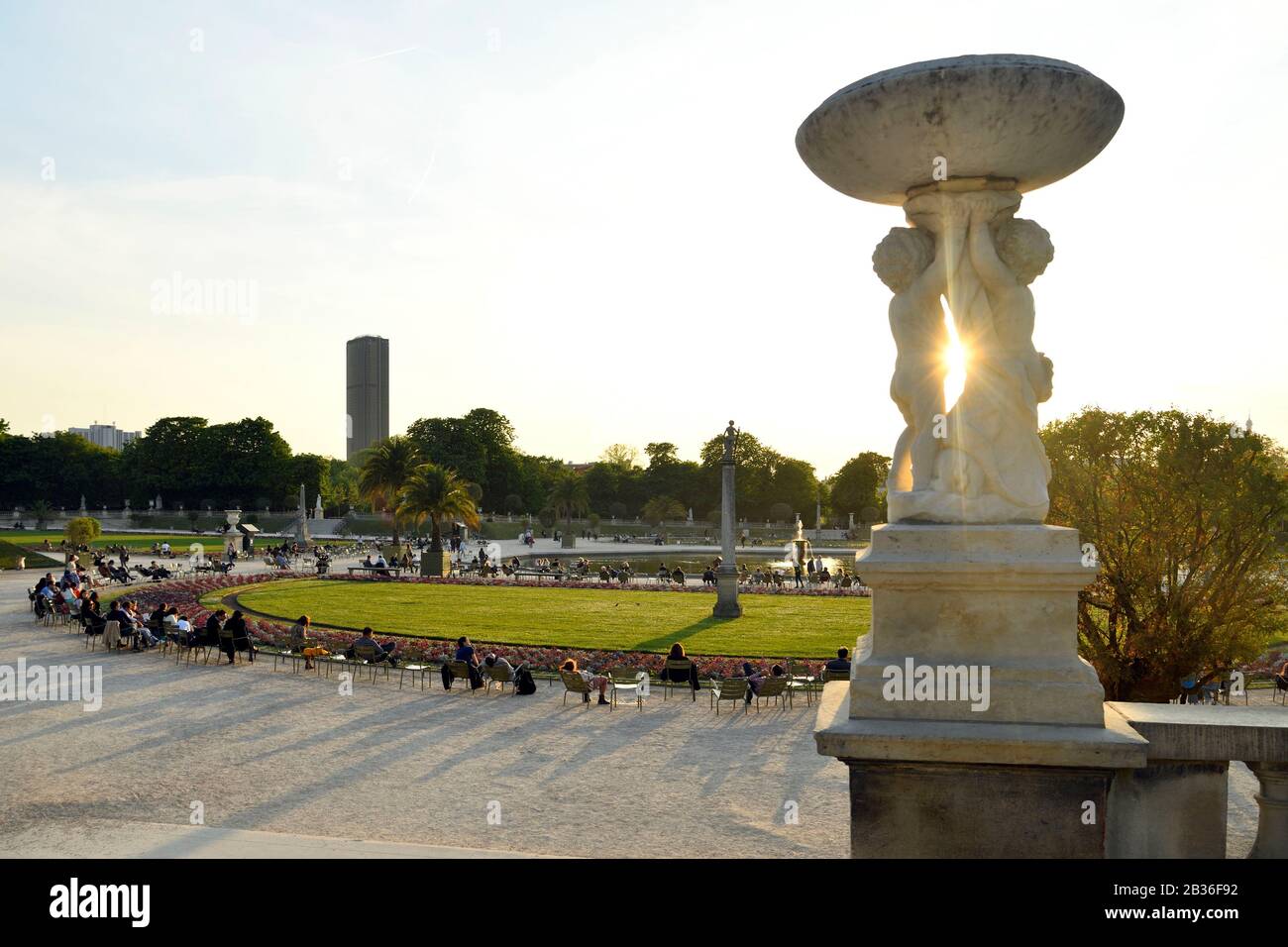 France, Paris, Odeon district, Luxembourg garden Stock Photo - Alamy