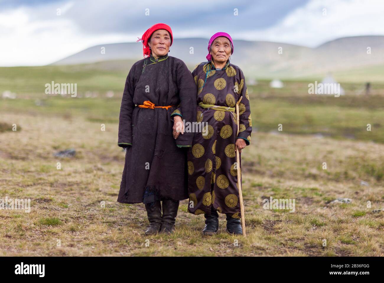 Mongolia, Khovsgol province, near Tsagaannuur, West Taiga, Tsaatan camp ...