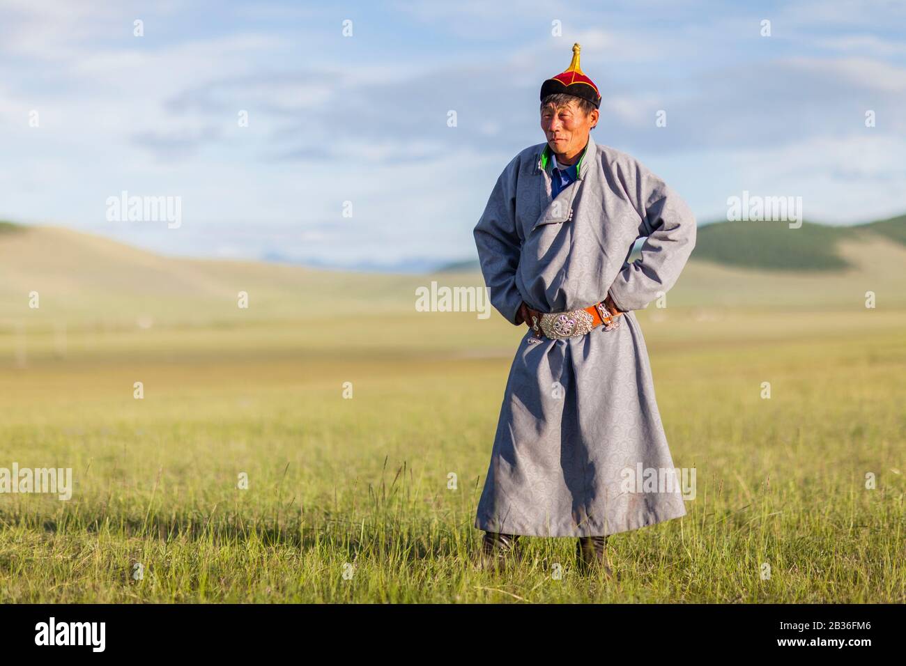 Mongolia, Khovsgol province, Tsagaannuur, Naadam festival, portrait of ...