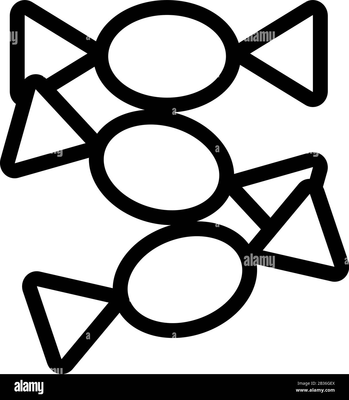 Sweet candy icon vector. Isolated contour symbol illustration Stock ...