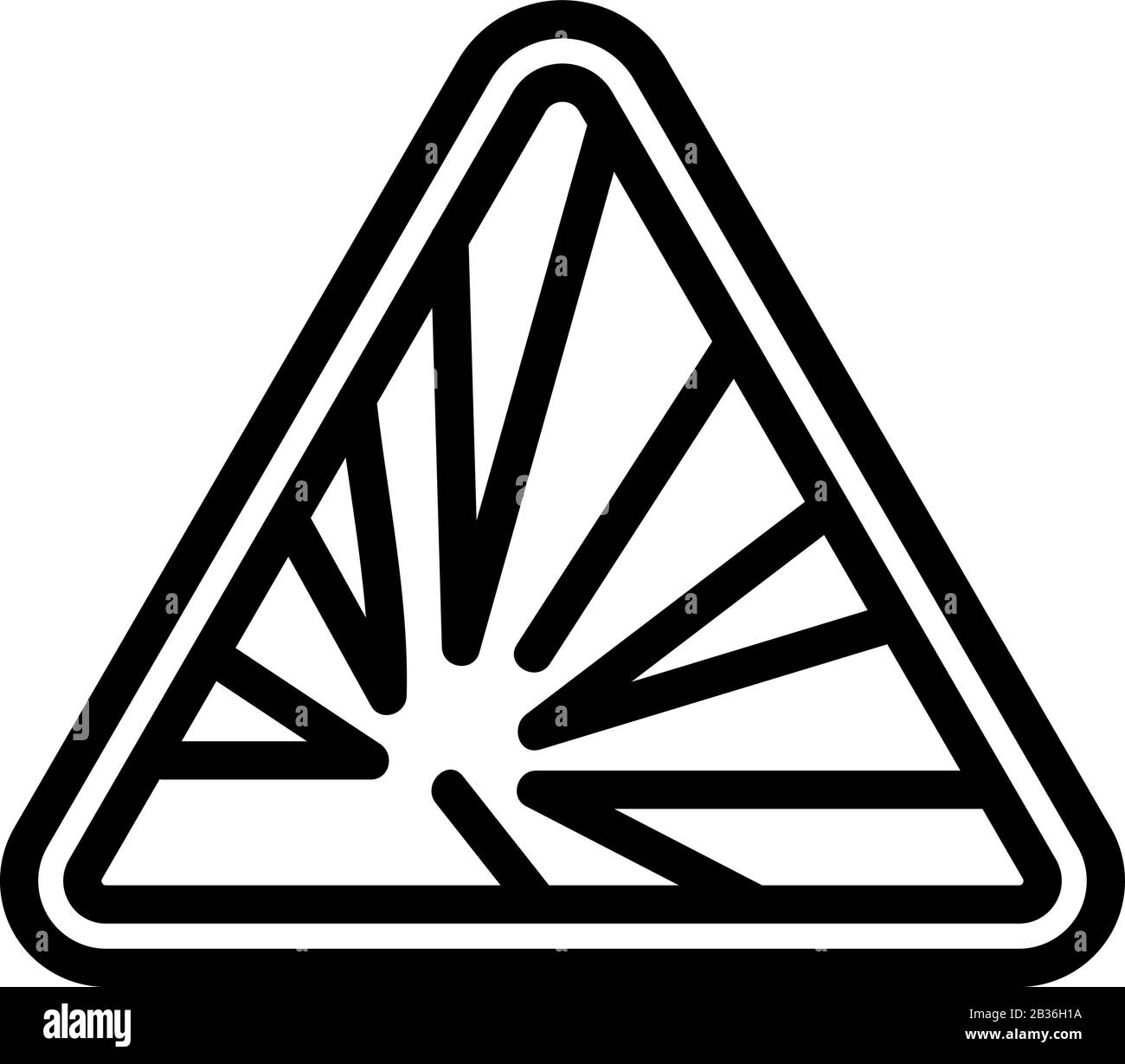 flammable material icon vector. Isolated contour symbol illustration ...