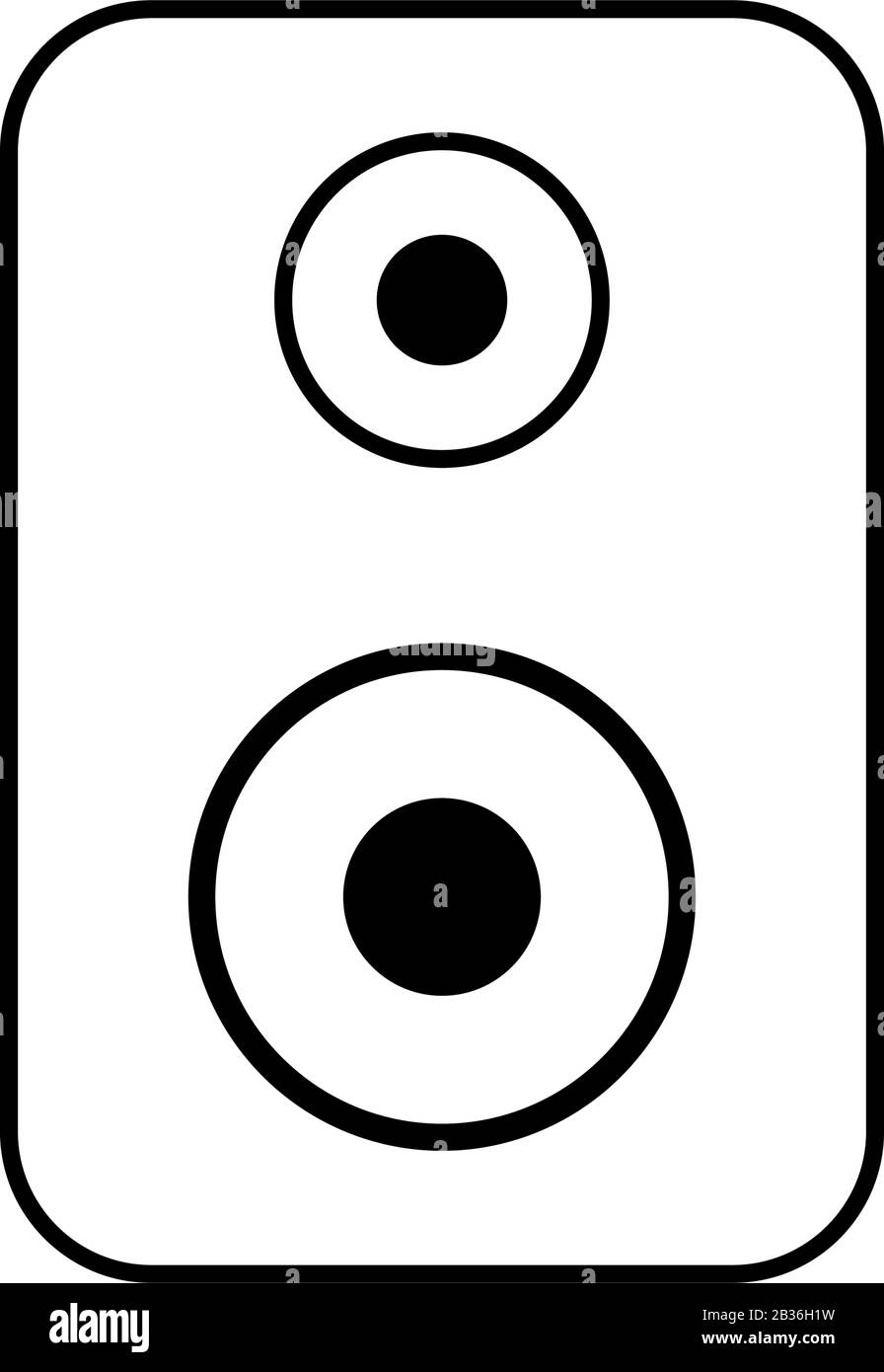 woofer icon illustrated in vector on white background Stock Vector ...