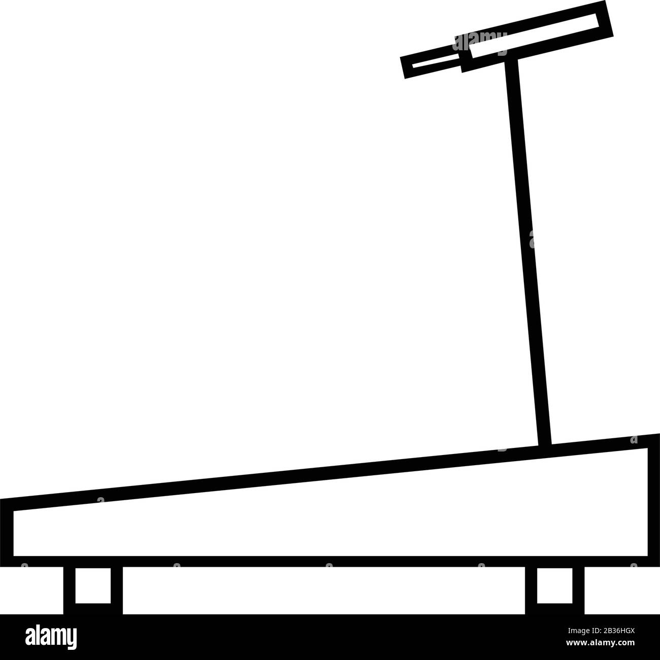 treadmill icon illustrated in vector on white background Stock Vector ...