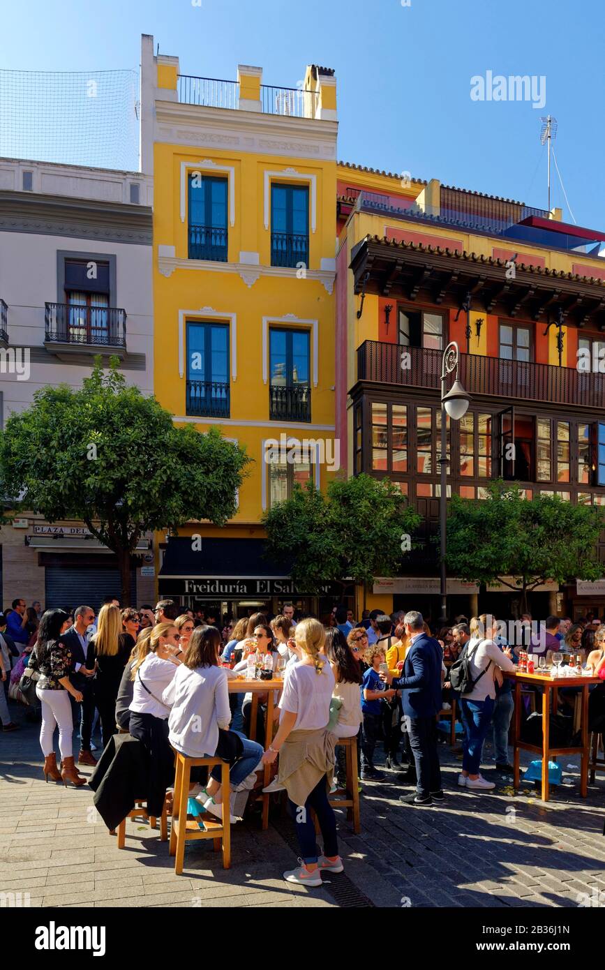 Plaza del salvador seville hi-res stock photography and images - Alamy