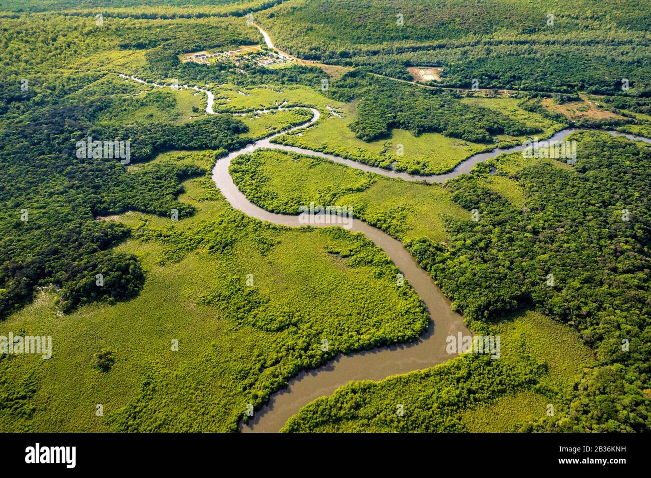 Aerial people on the amazon river hi-res stock photography and images ...