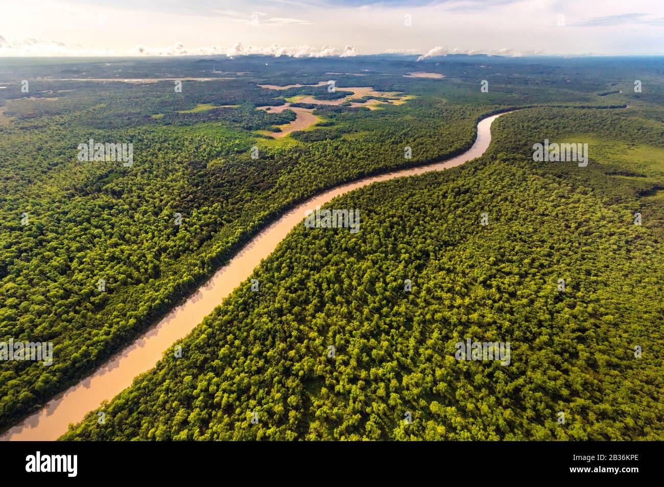 Aerial people on the amazon river hi-res stock photography and images ...