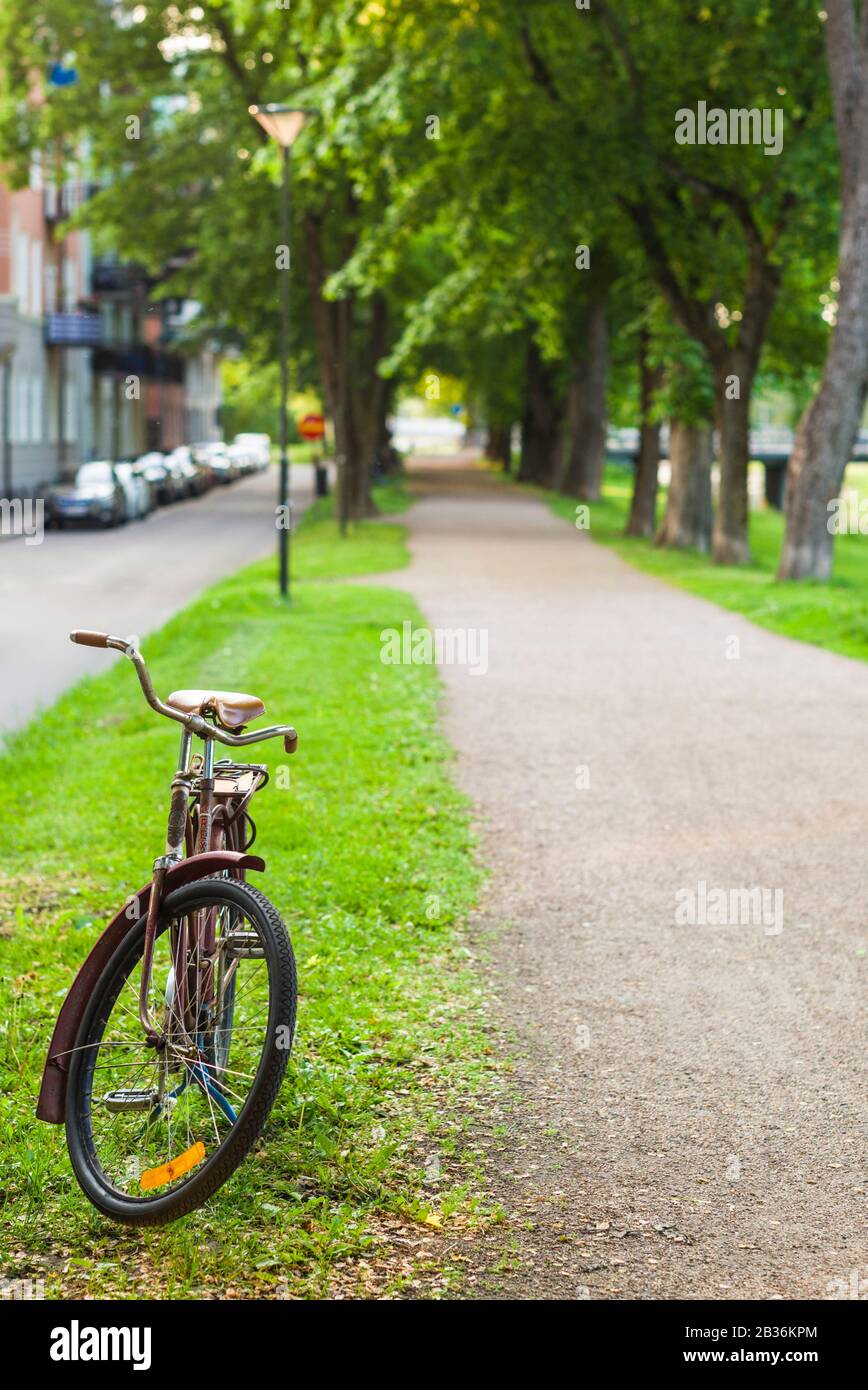 Sweden, Varmland, Karlstad, bicycle Stock Photo - Alamy