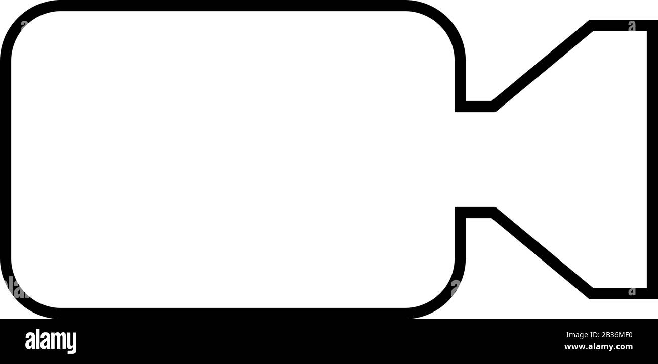 video camera icon illustrated in vector on white background Stock ...