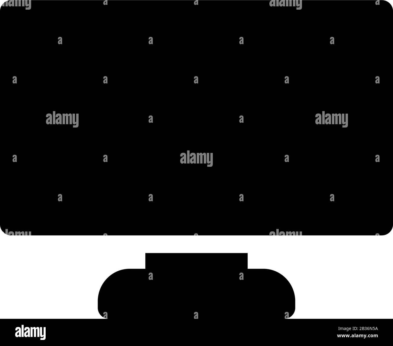 Pc monitor icon Black and White Stock Photos & Images - Alamy