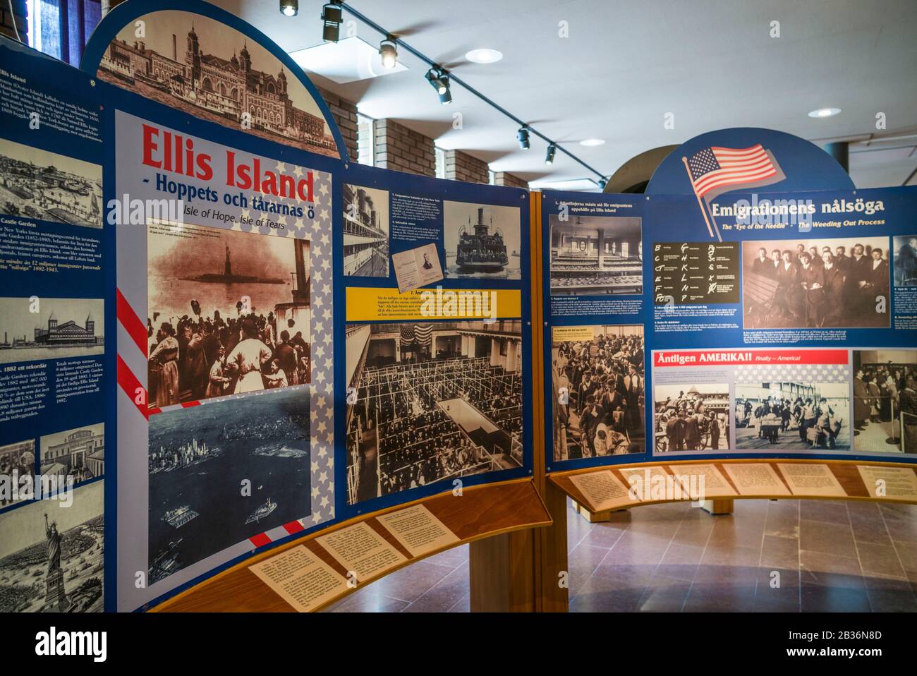 Sweden, Southeast Sweden, Vaxjo, Utvandrarnas Hus, museum of Swedish ...
