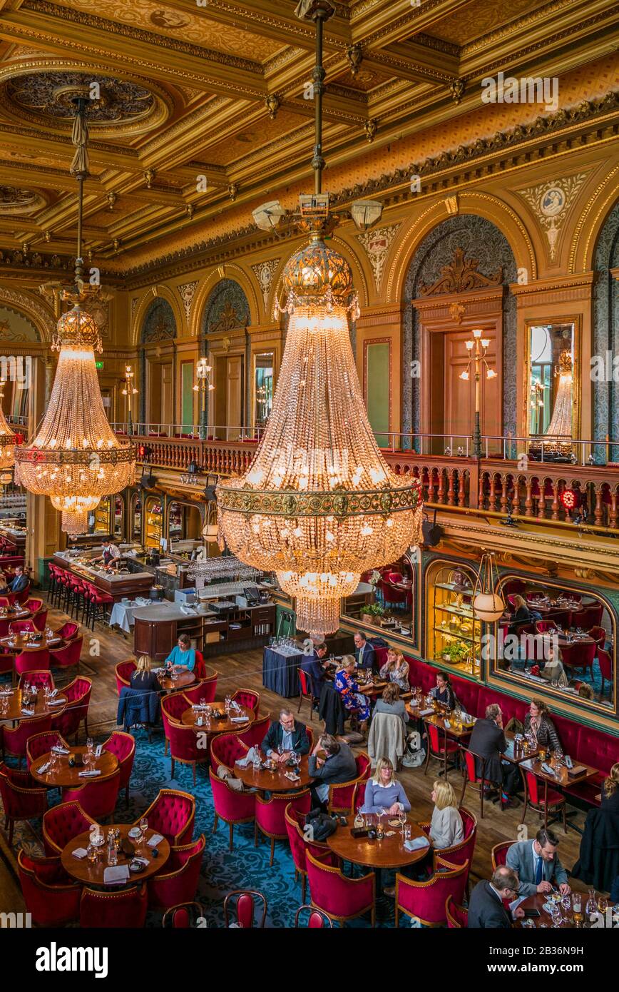 Sweden, Stockholm, Berns Hotel, dining room interior Stock Photo - Alamy