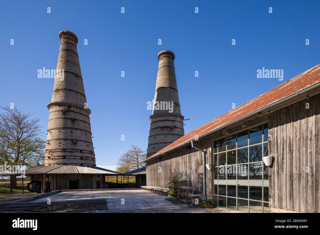 Sweden, Gotland Island, Bungenas, former chalk mine and military base ...