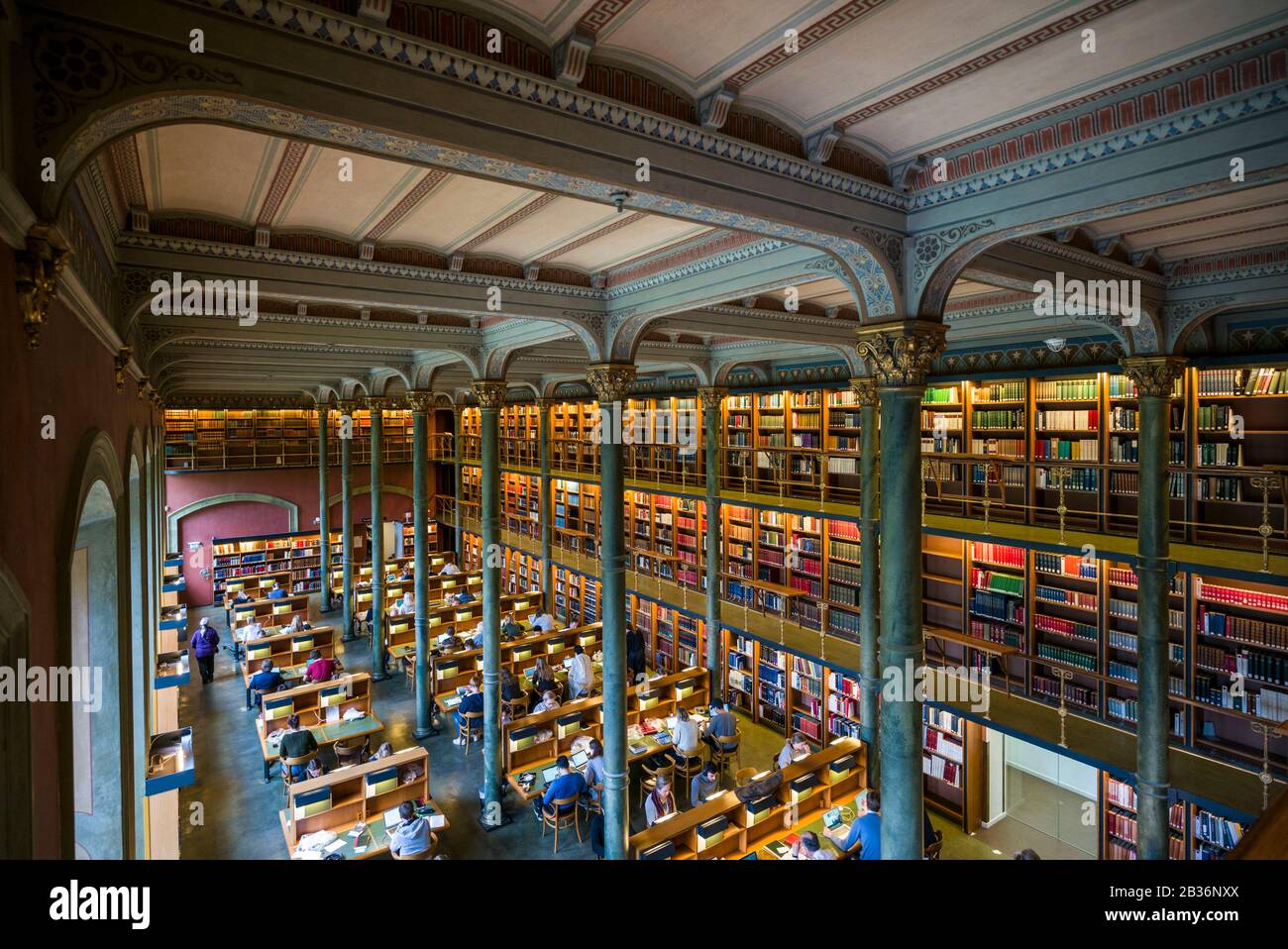 Sweden, Stockholm, Royal Library, historic interior Stock Photo - Alamy