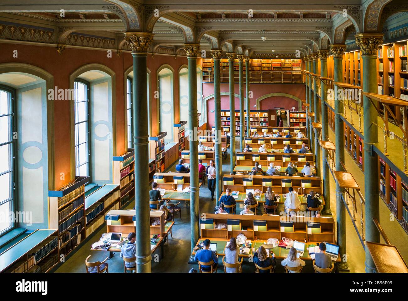 Sweden, Stockholm, Royal Library, historic interior Stock Photo - Alamy