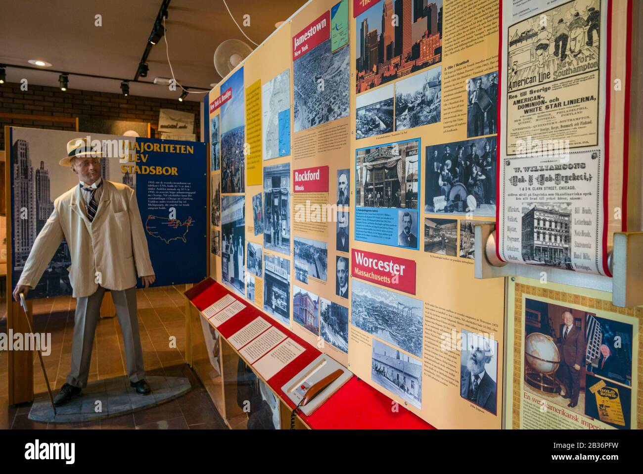 Sweden, Southeast Sweden, Vaxjo, Utvandrarnas Hus, museum of Swedish ...